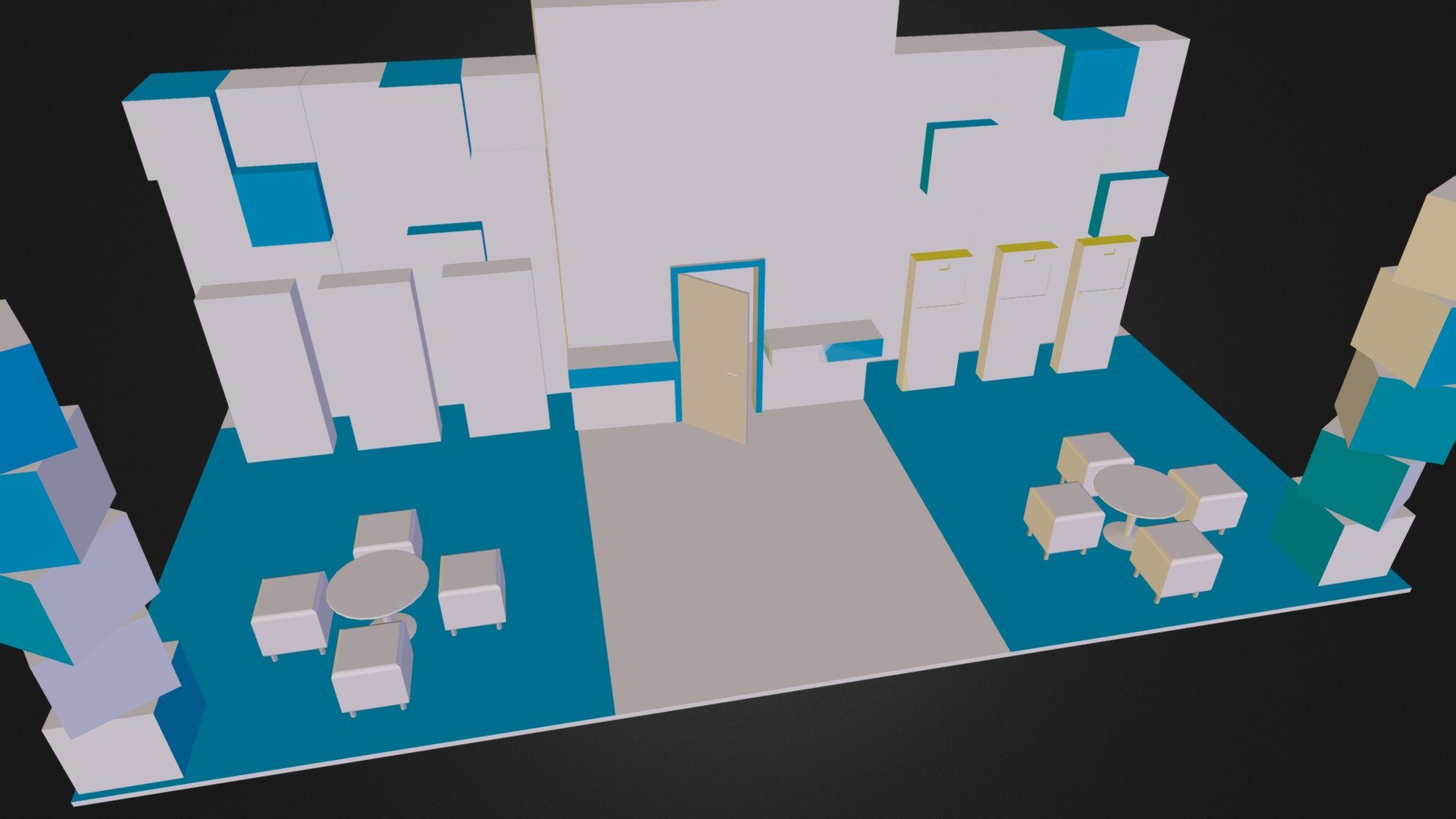 UAE 10x5m stand screen towers.zip - 3D model by PIT [fUe5gqs] - Sketchfab