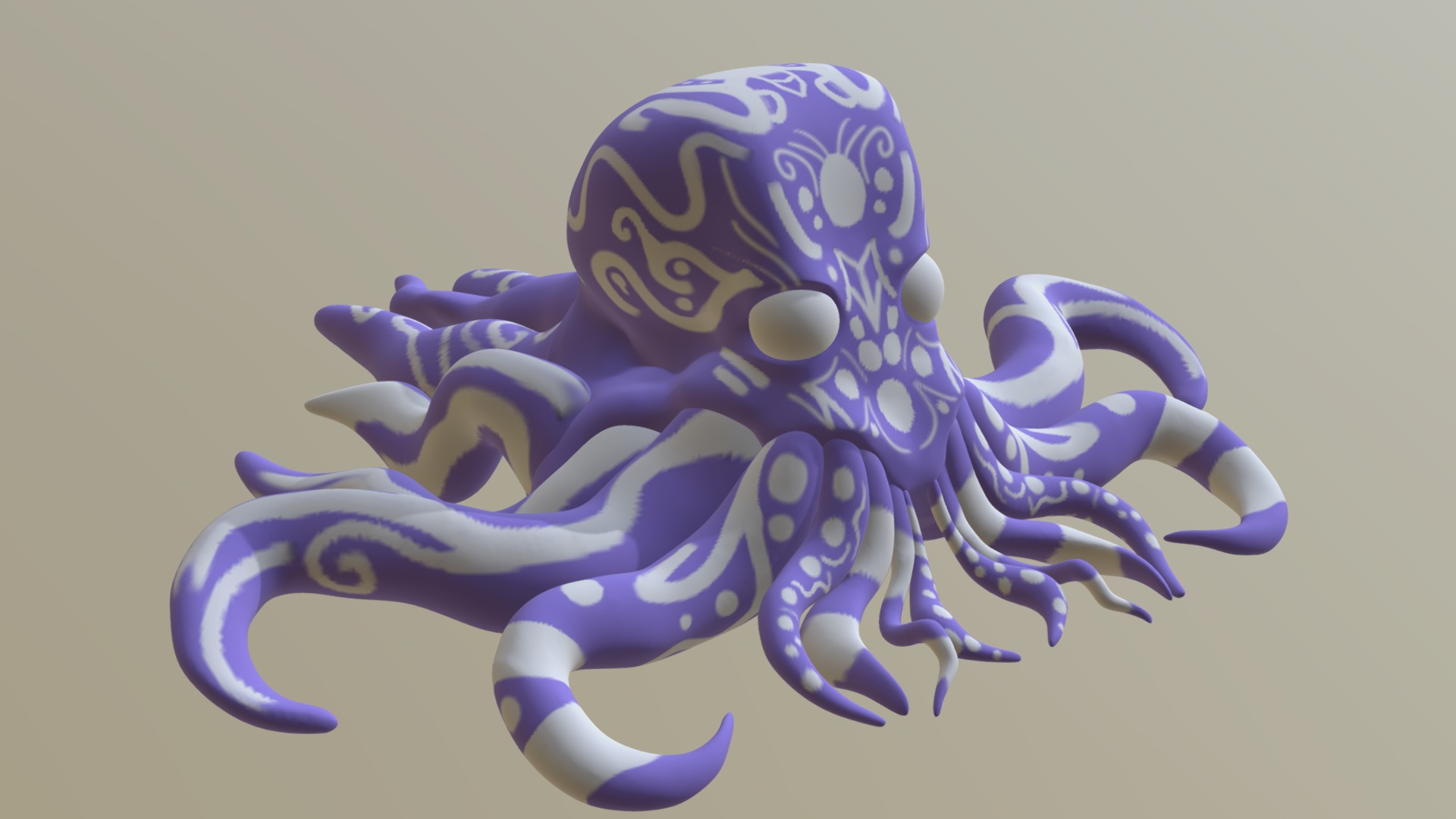 Octopus creature - 3D model by Nathan_TS (@ahzairoh) [fa00996] - Sketchfab