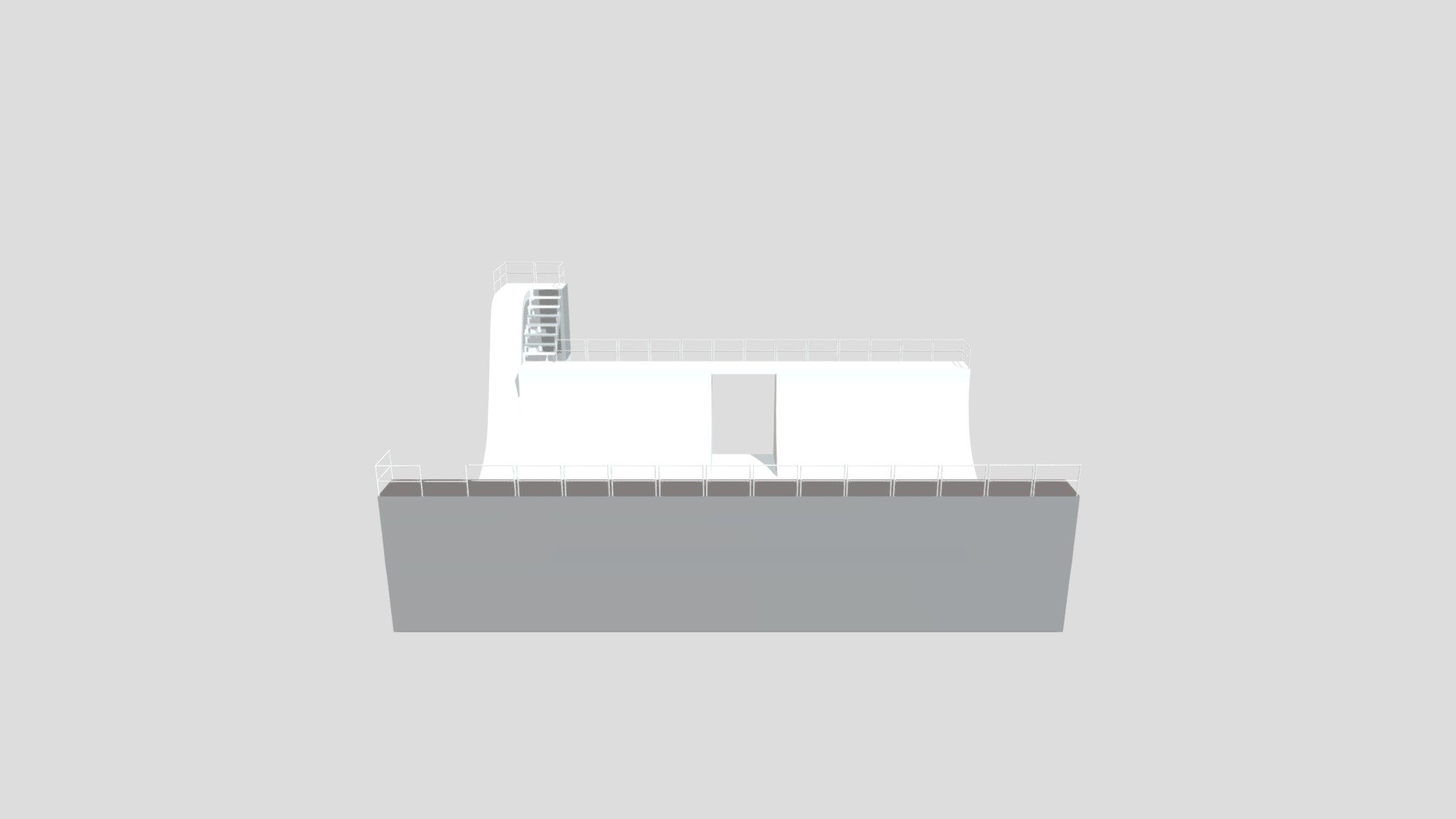 Half- Pipe 2 - Download Free 3D model by mdbrucato [fa05384] - Sketchfab