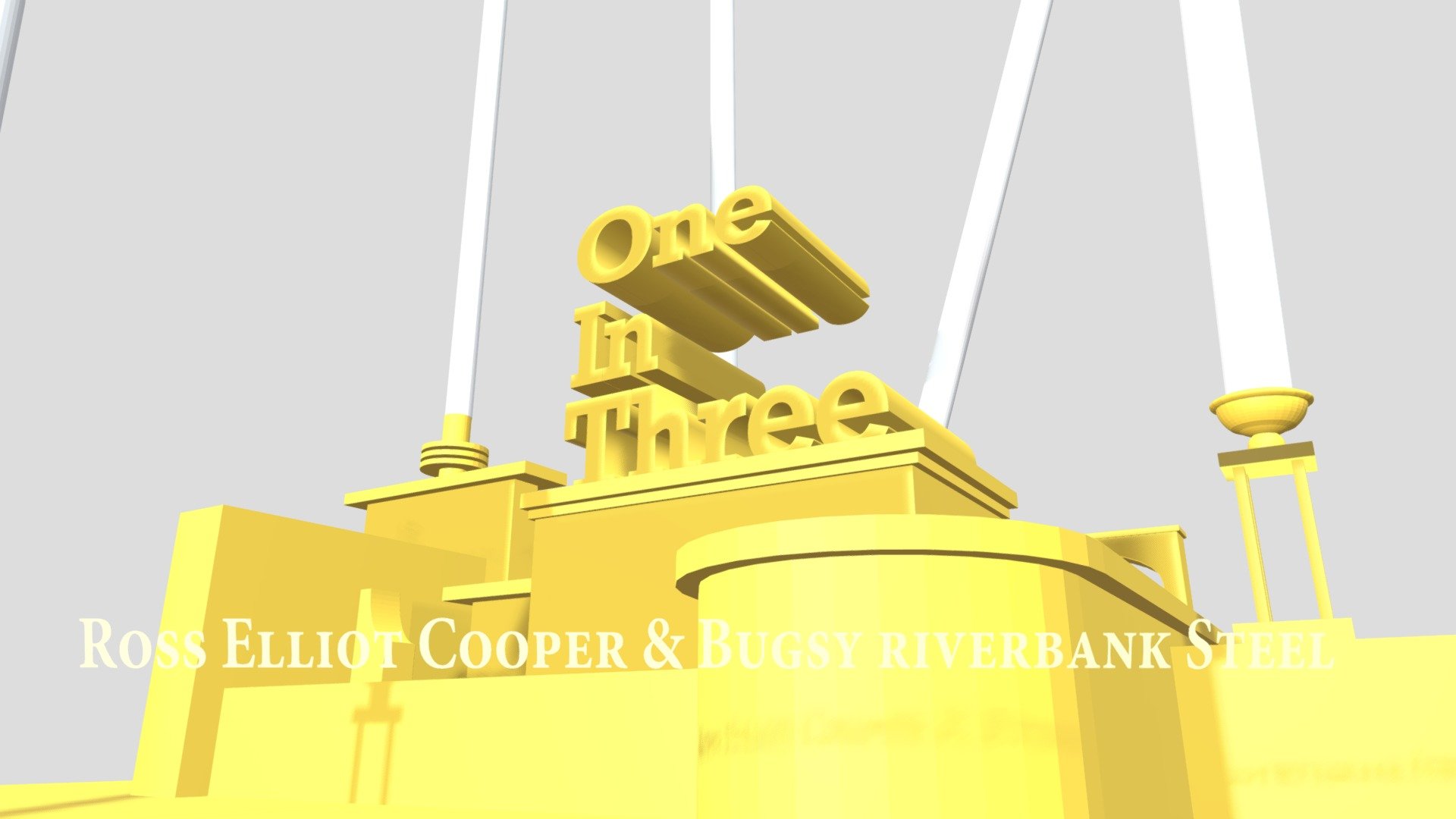 One In Three Logo Remake - 3D model by kidsthyes [fa06a5b] - Sketchfab