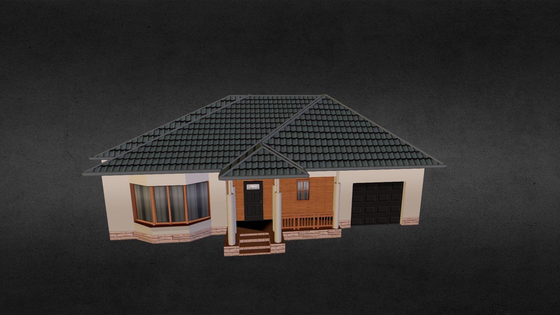 Suburban Home - 3D model by LoraleePearman [fa06fc7] - Sketchfab