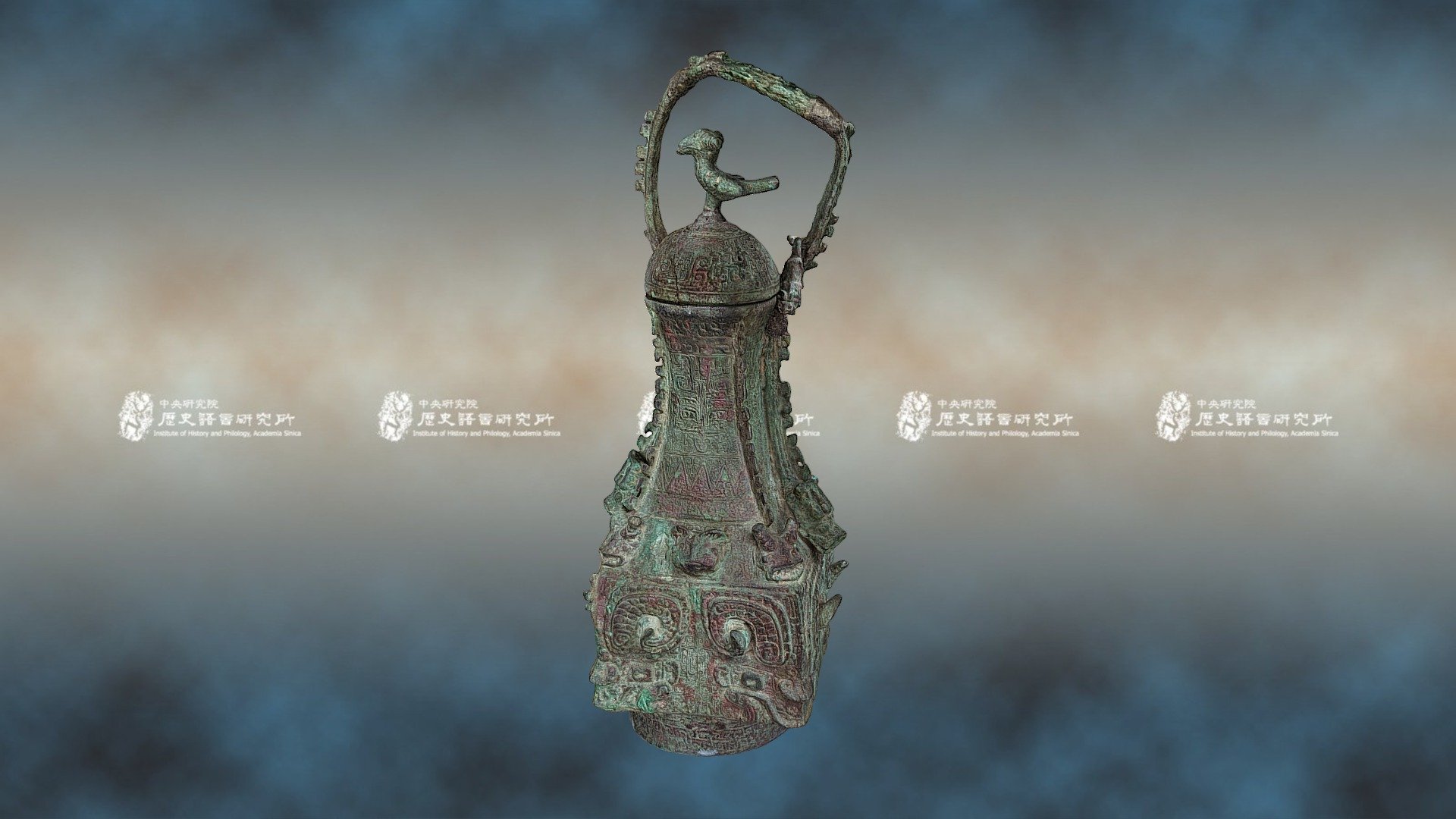 羊首方卣 Square yu flask with goat head - 3D model by ihparchaeologydata [fa0710d] - Sketchfab