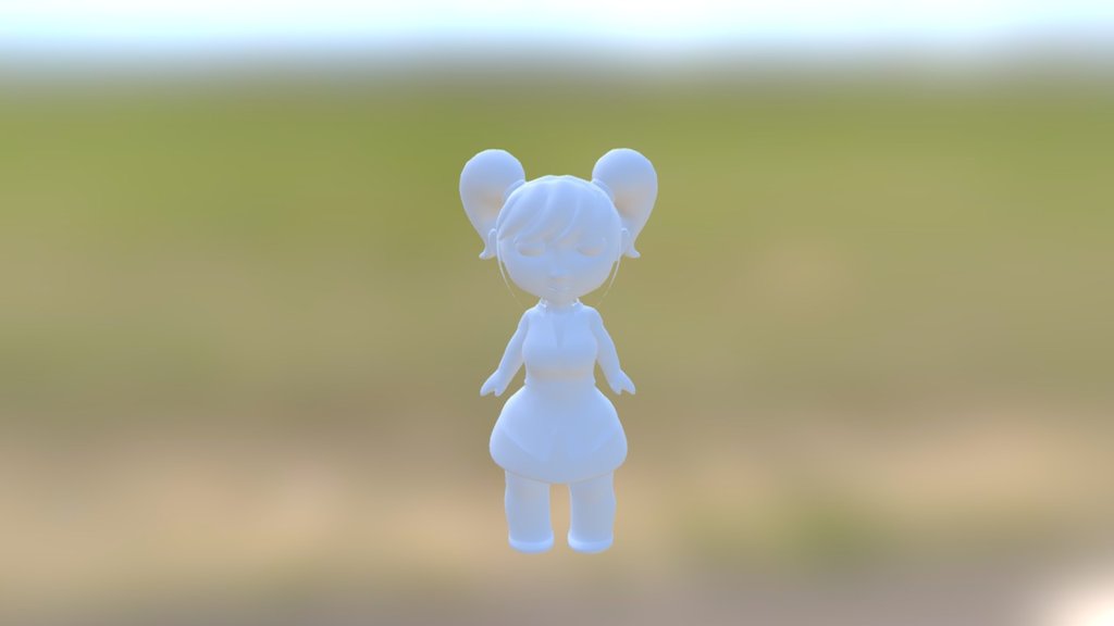 Chibi 3d Sentandose - 3D model by AgustinaRosado [fa08501] - Sketchfab