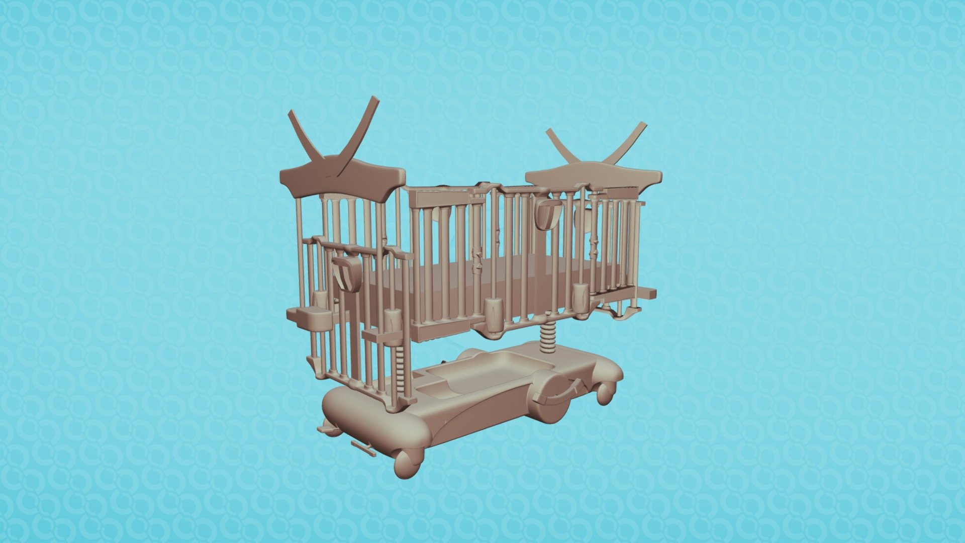 crib - 3D model by CCHMCMediaLab [fa0854e] - Sketchfab