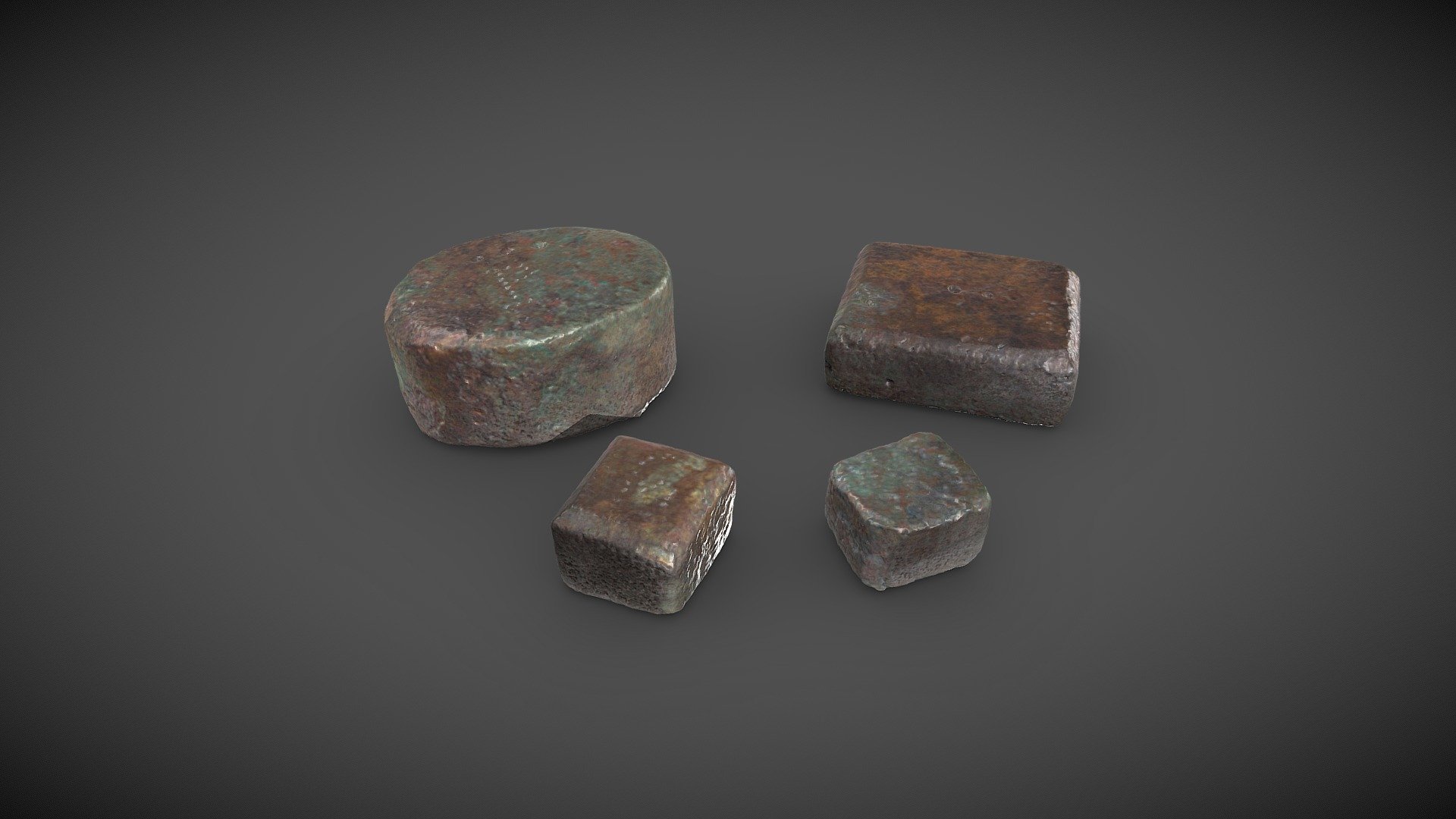 Poids de mesures en bronze - Download Free 3D model by Alienor.org, Conseil des musées (@alienor ...