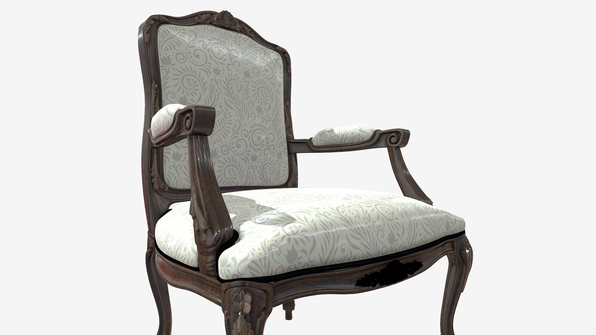 Classic Armchair - Buy Royalty Free 3D model by Lucca Moleta ...