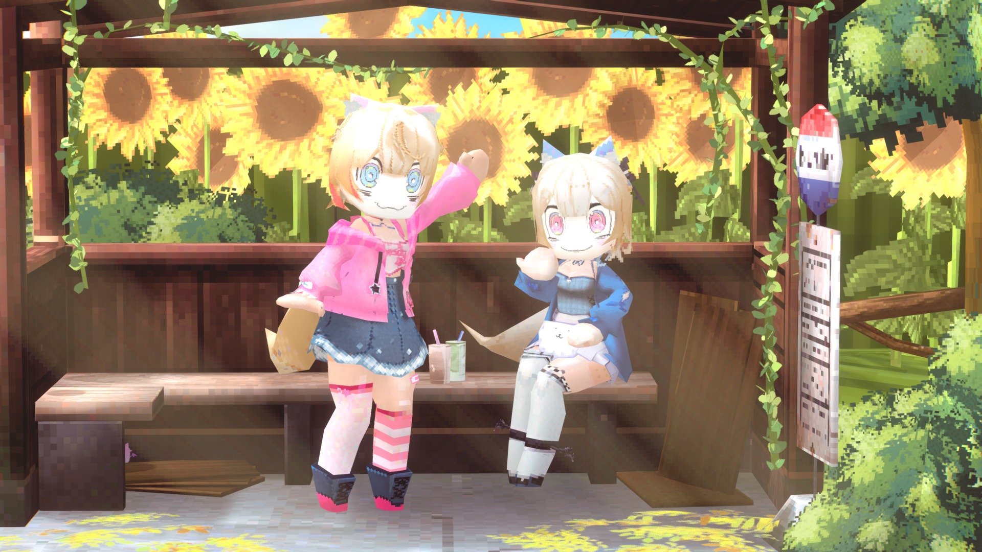 Going for a walk - FUWAMOCO Fanart - 3D model by bluruler [fa0a78d ...