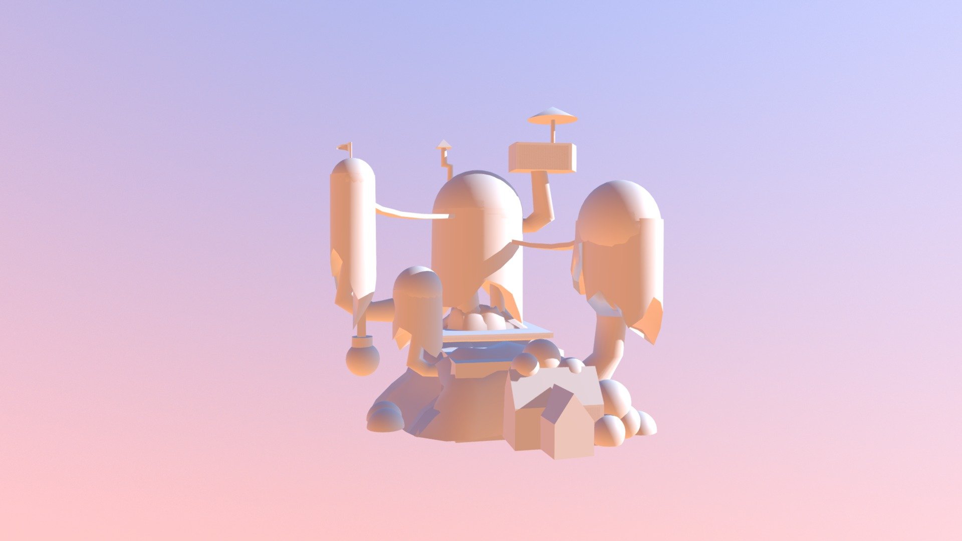 Adventure Time Finn's House - 3D model by Maria.Clara [fa0a7eb] - Sketchfab