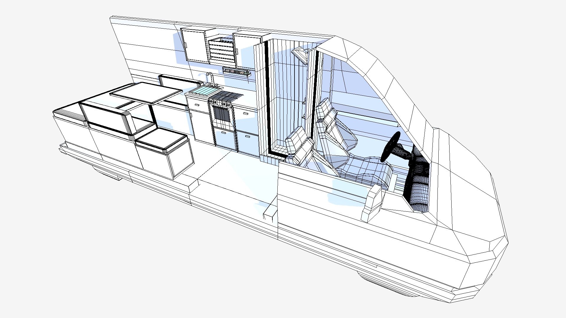 Van Layout Long Wheel Base Texture - 3D model by vanspace ...