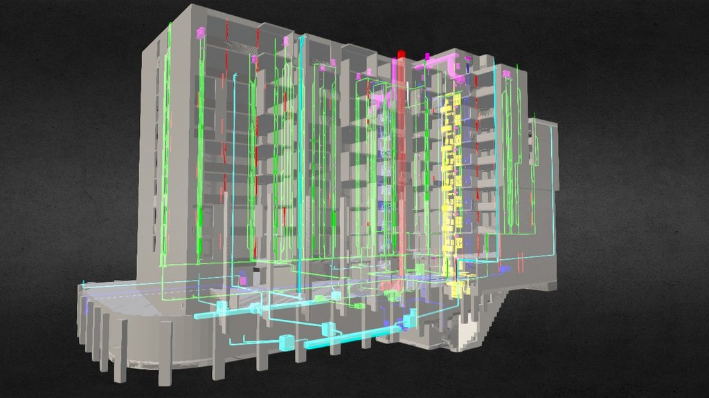 Edificio San Isidro II - 3D model by Franciscopch [fa0f45c] - Sketchfab
