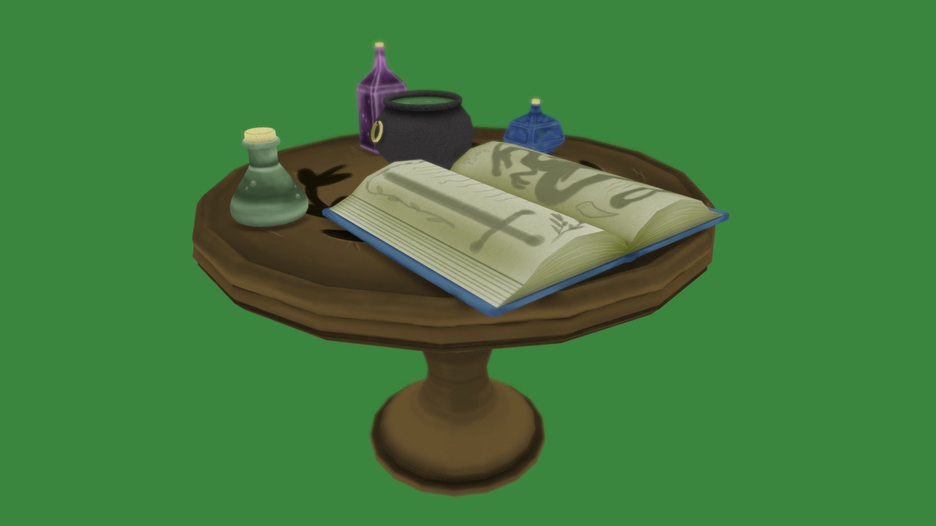 Alchemy Table - 3D model by amoriarty88 [fa12693] - Sketchfab