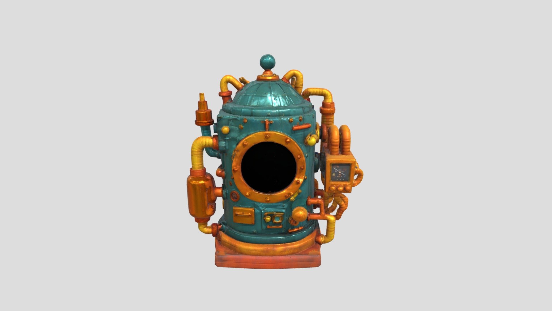 Retro Time Capsule - 3D model by jrlocks.br [fa133bf] - Sketchfab