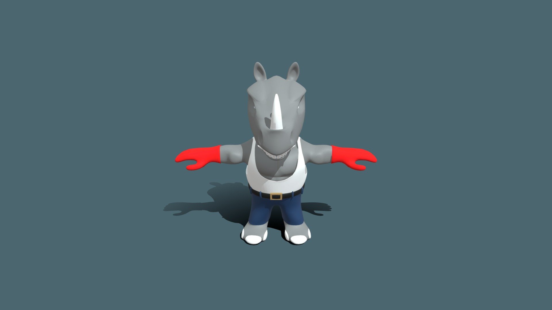 Chibi Rhino - Download Free 3D model by Leo's Freelance 3D Artist ...