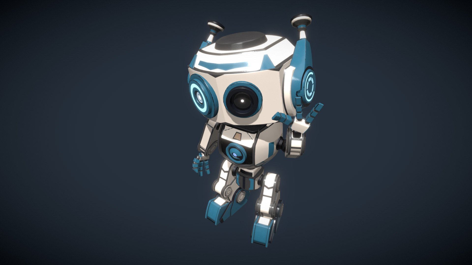 Mascot Robot - 3D model by Saular [fa186e7] - Sketchfab