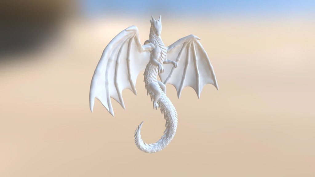 White Dragon - 3D model by headface [fa18b0f] - Sketchfab