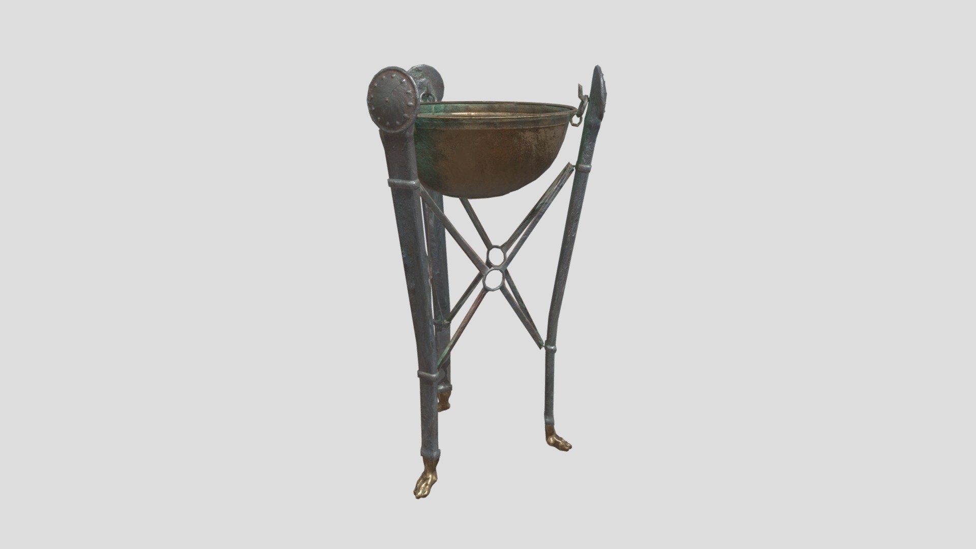 Ancient Roman Bronze Brazier - Download Free 3D model by ARTcheo3D ...