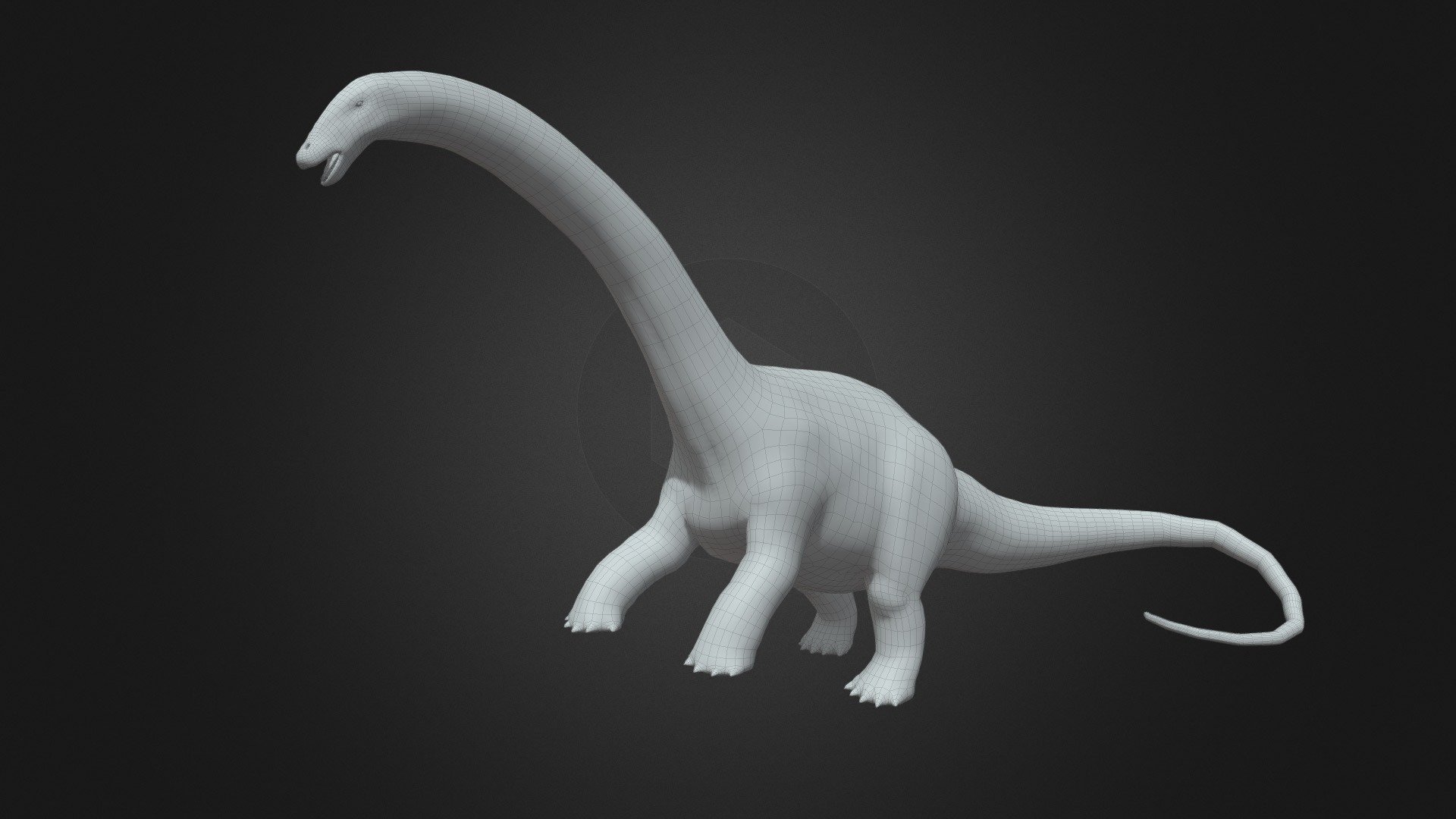 Brontosaurus Rigged Basemesh - 3D model by Creature Guard ...