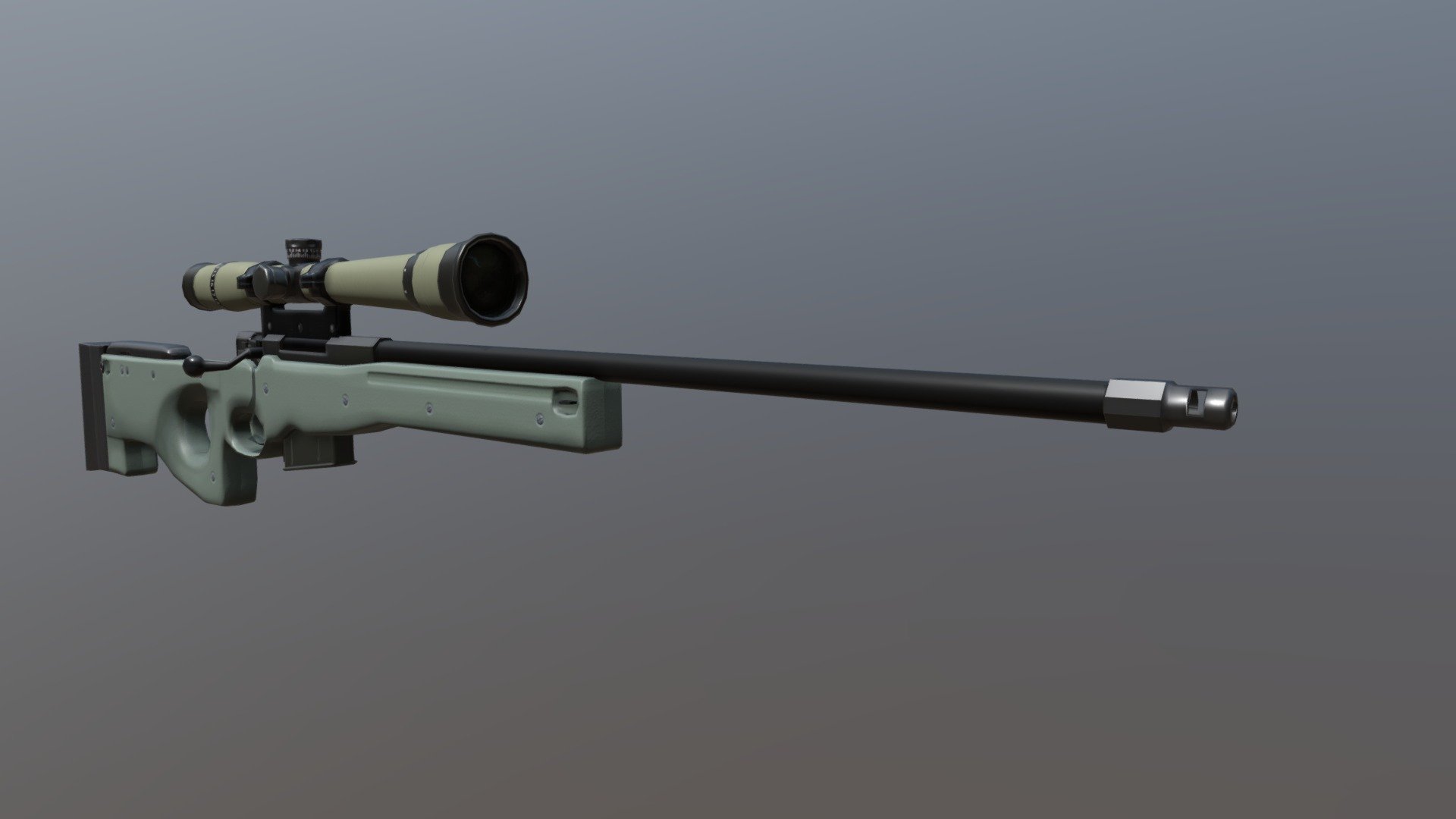 Sniper rifle - 3D model by Karmellime [fa1d5b5] - Sketchfab
