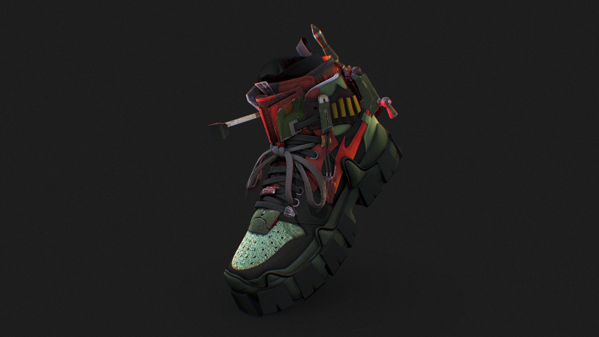Boba FOOT - 3D model by freakering [fa1f2f1] - Sketchfab