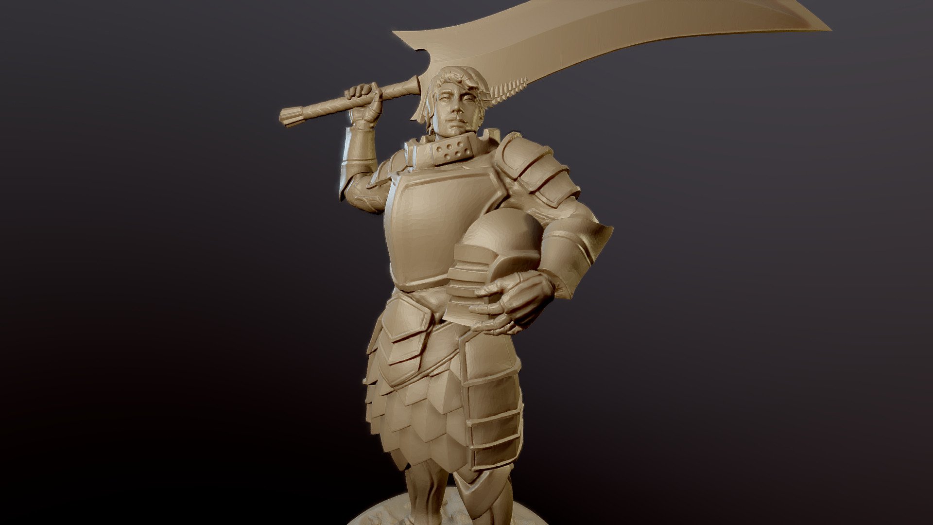 Big sword guy - 3D model by Weekend [fa1f2f5] - Sketchfab