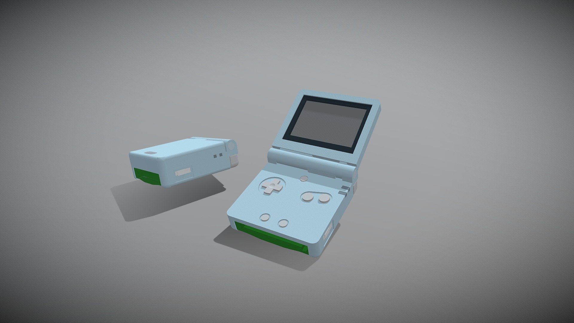 Game Boy Advance SP - 3D model by Brad651 [fa1f913] - Sketchfab