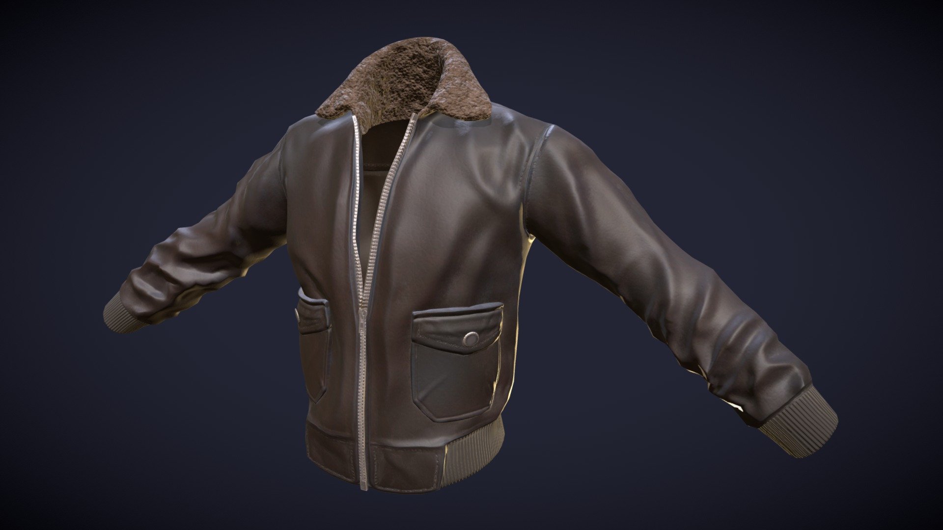 Flight Jacket 3D Model - 3D model by B@s1ckW1tch (@JoannaArchie ...
