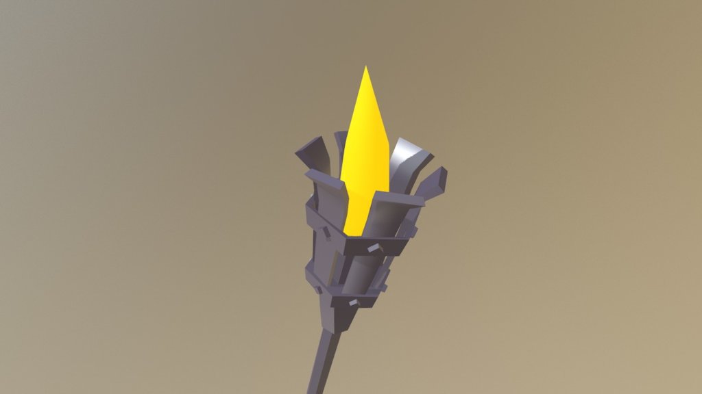 Lit Torch - Download Free 3D model by Inuciian [fa20164] - Sketchfab