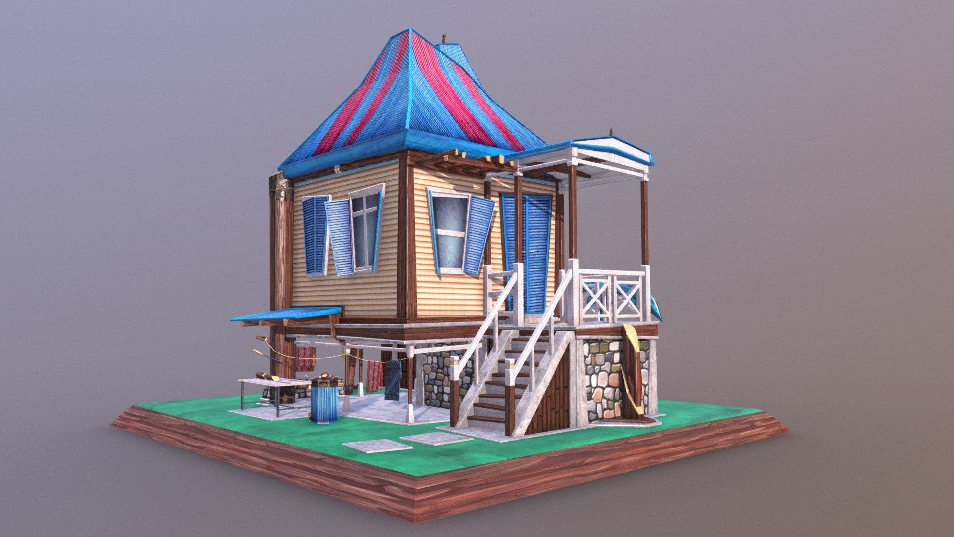 The_Tiki_hut (CB-TP1) - Download Free 3D model by Cyrilbz [fa21afd ...