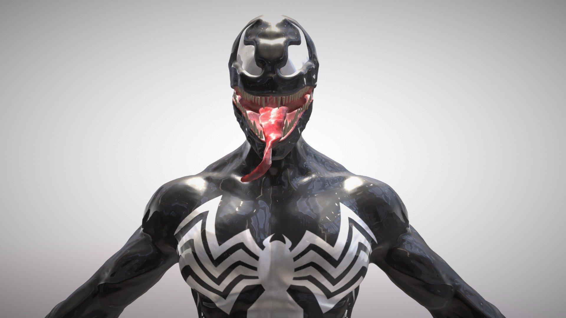 Venom highpoly - 3D model by dellencgraphics [fa21ead] - Sketchfab