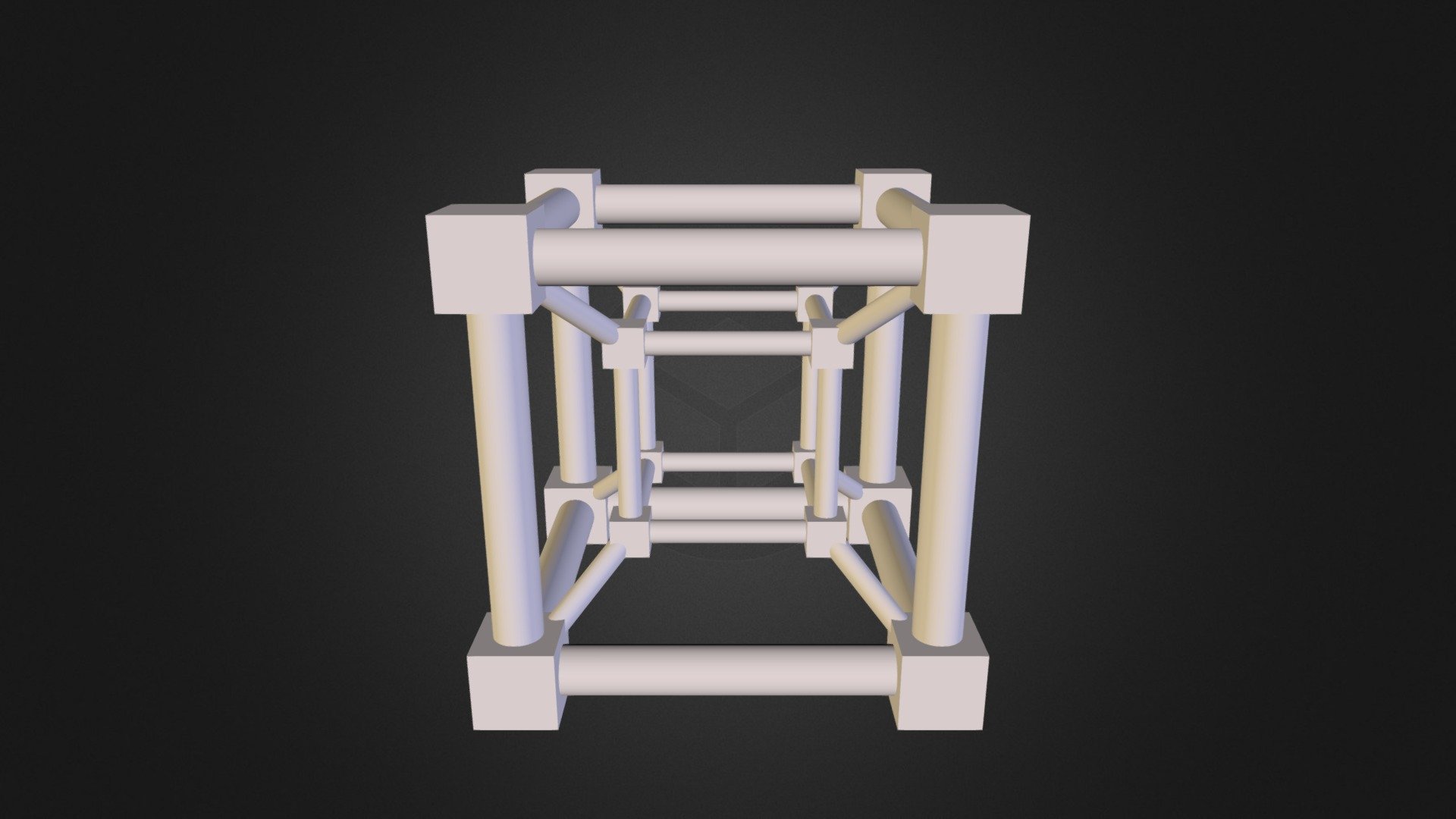 Hypercube (tesseract) - 3D model by 3dindustries [fa2207f] - Sketchfab