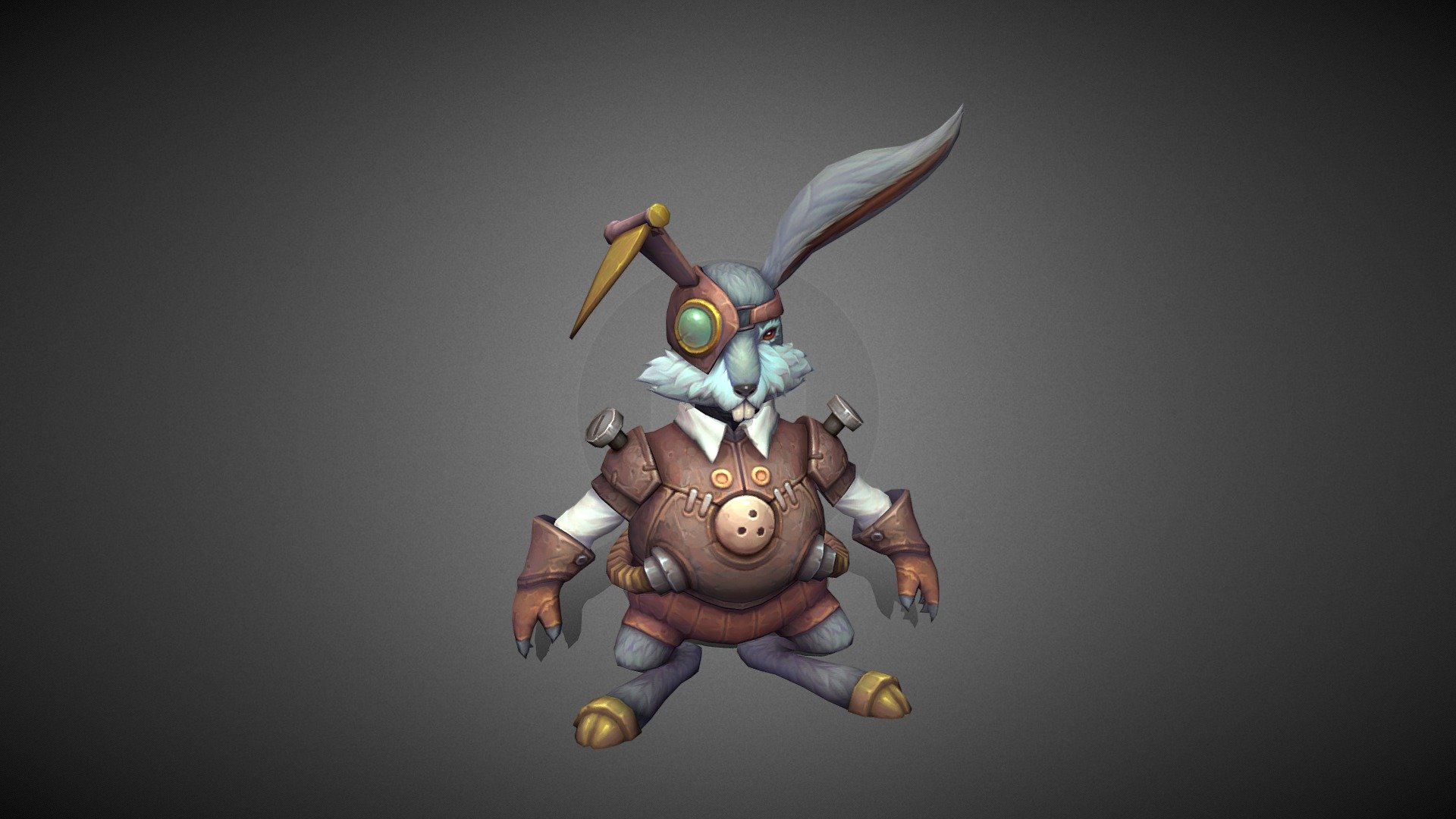 Punk rabbit - Download Free 3D model by Bondzy (@Ericzz18) [fa23c97 ...