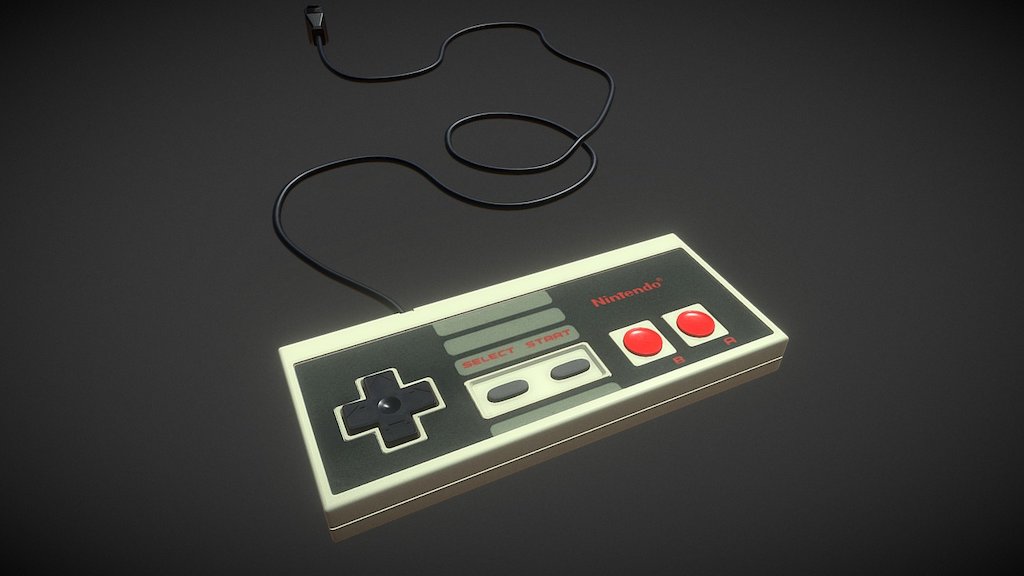 NES Controller - 3D model by anapascual [fa25ba6] - Sketchfab