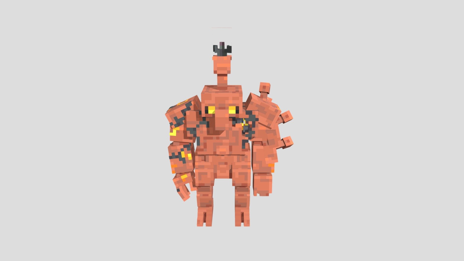 Mutant copper golem - 3D model by emolan [fa268ff] - Sketchfab