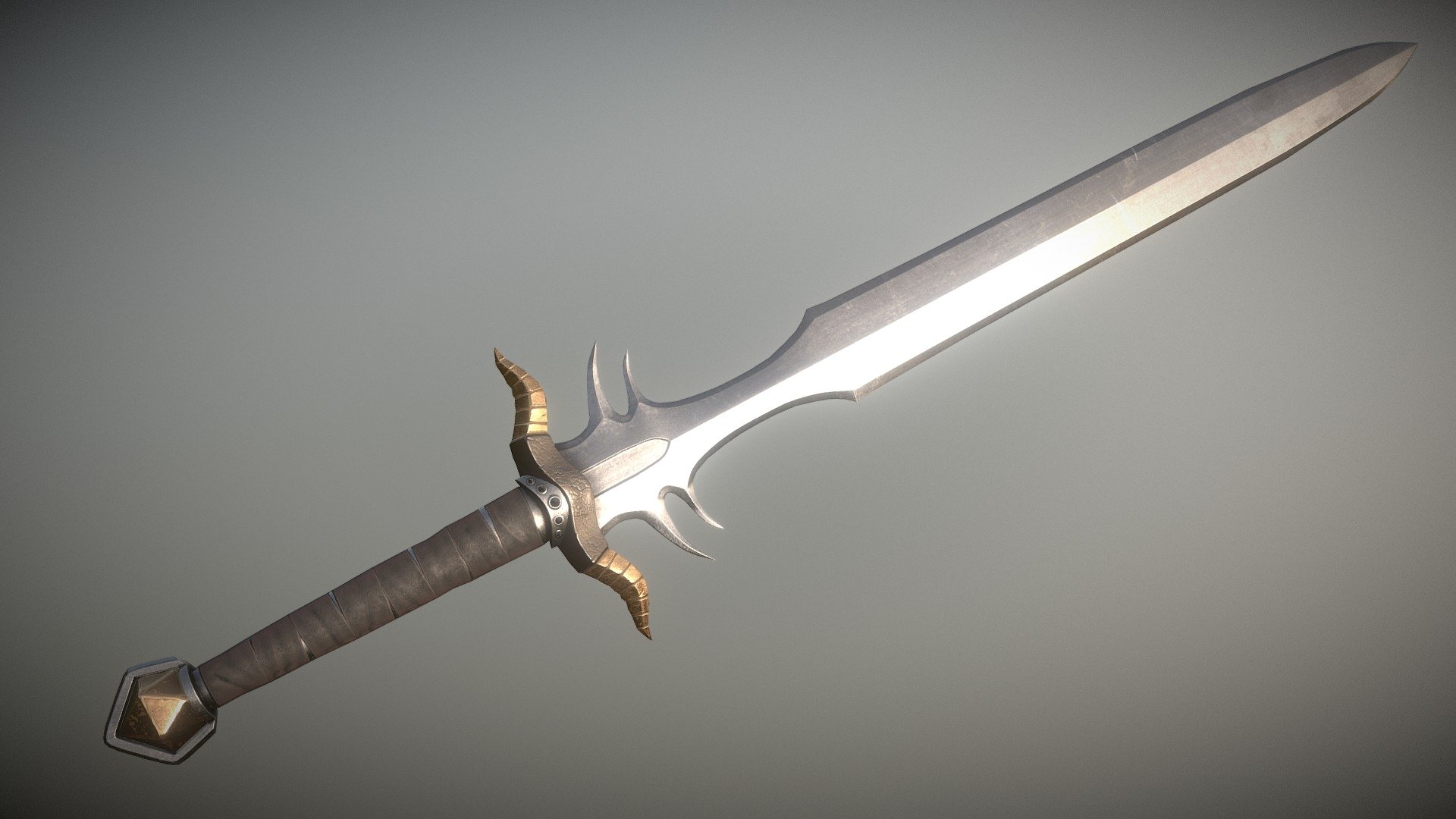 Fiend's Blade - One Handed Sword - 3D model by vegu (@iamvegu) [fa295d3 ...