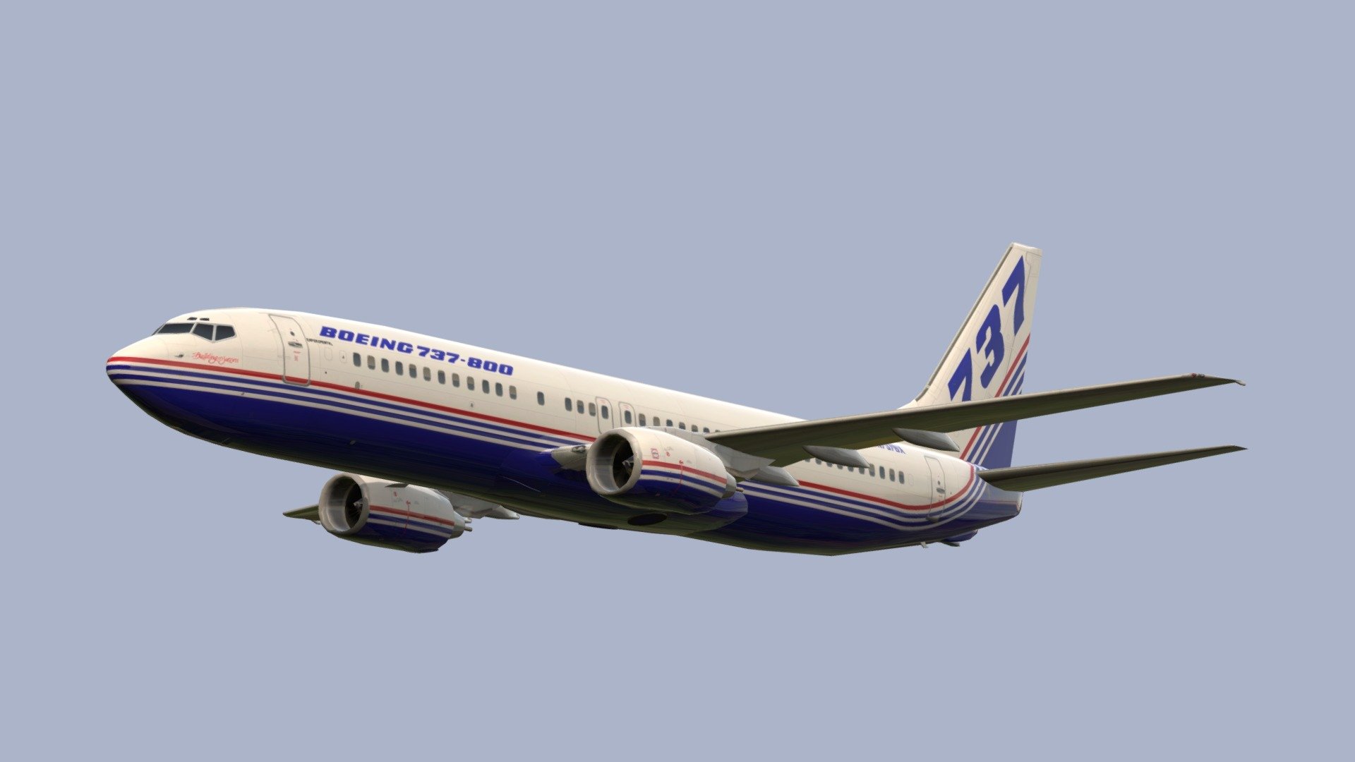 Boeing 737-800 - Download Free 3D model by OUTPISTON [fa2d273] - Sketchfab