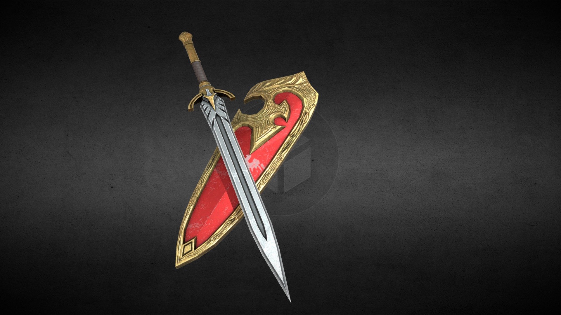 Elven Empire Mageblade and Shield - 3D model by PFM 3D ...