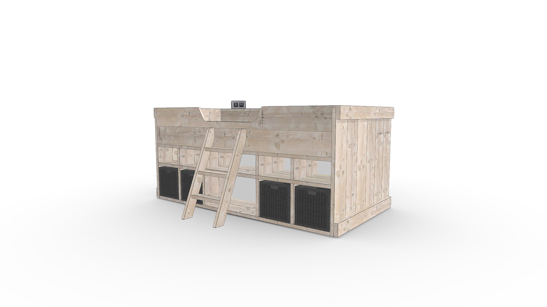Kajuitbed Max van PuurhoutXL - Download Free 3D model by HJM - Design ...