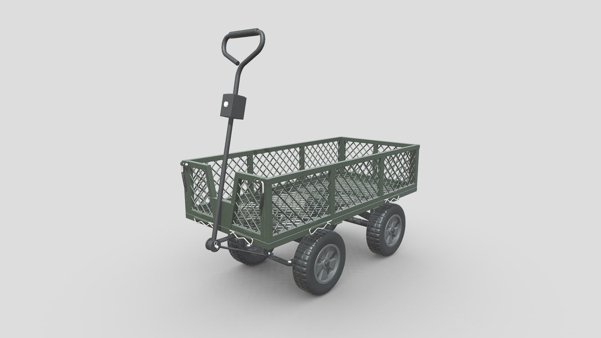 Steel Mesh Cart - Buy Royalty Free 3D model by ChakkitPP [fa304c5 ...