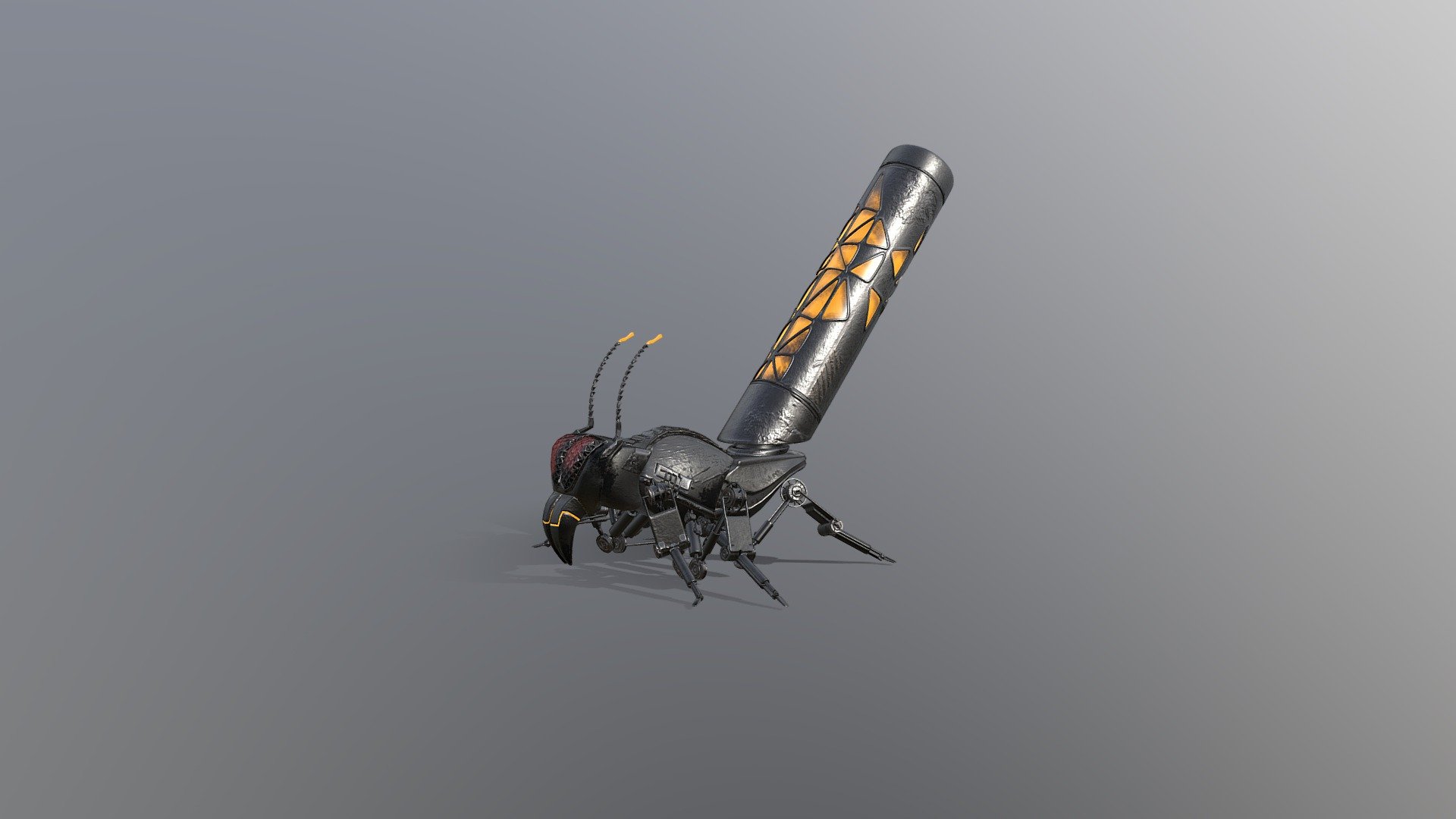 Post apocalyptic age Sci-fi Insect Model - 3D model by Rayan ...