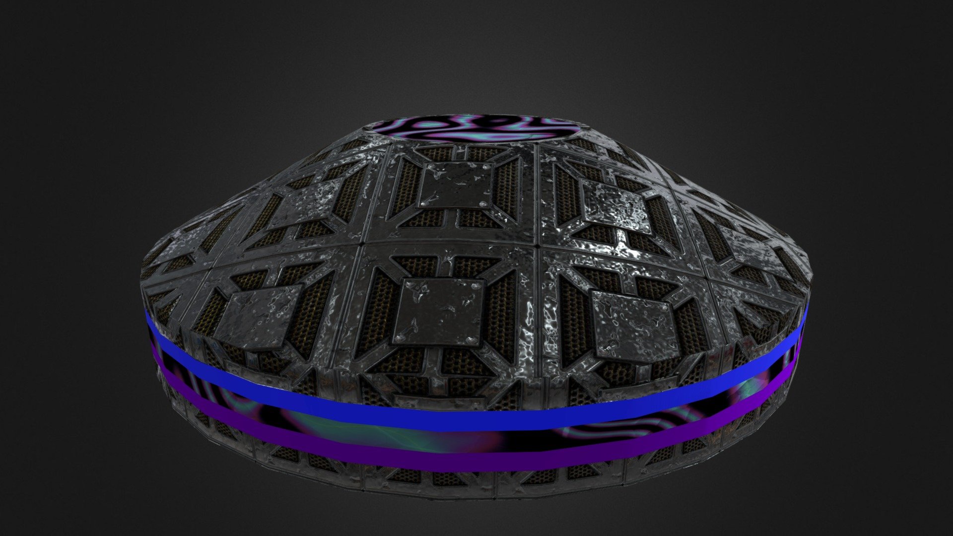 Futuristic UFO Spaceship - Download Free 3D model by Gortiva [fa32ab8 ...