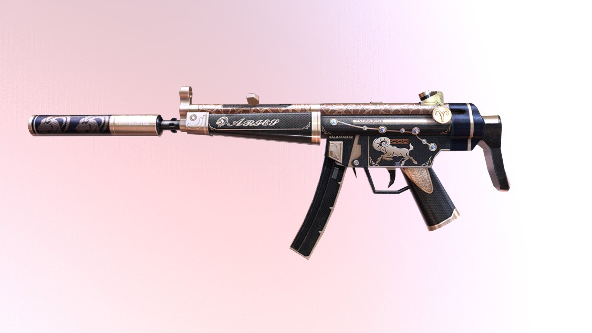 [CrossFire] MP5 - Aries - 3D model by Peketo [fa32be1] - Sketchfab