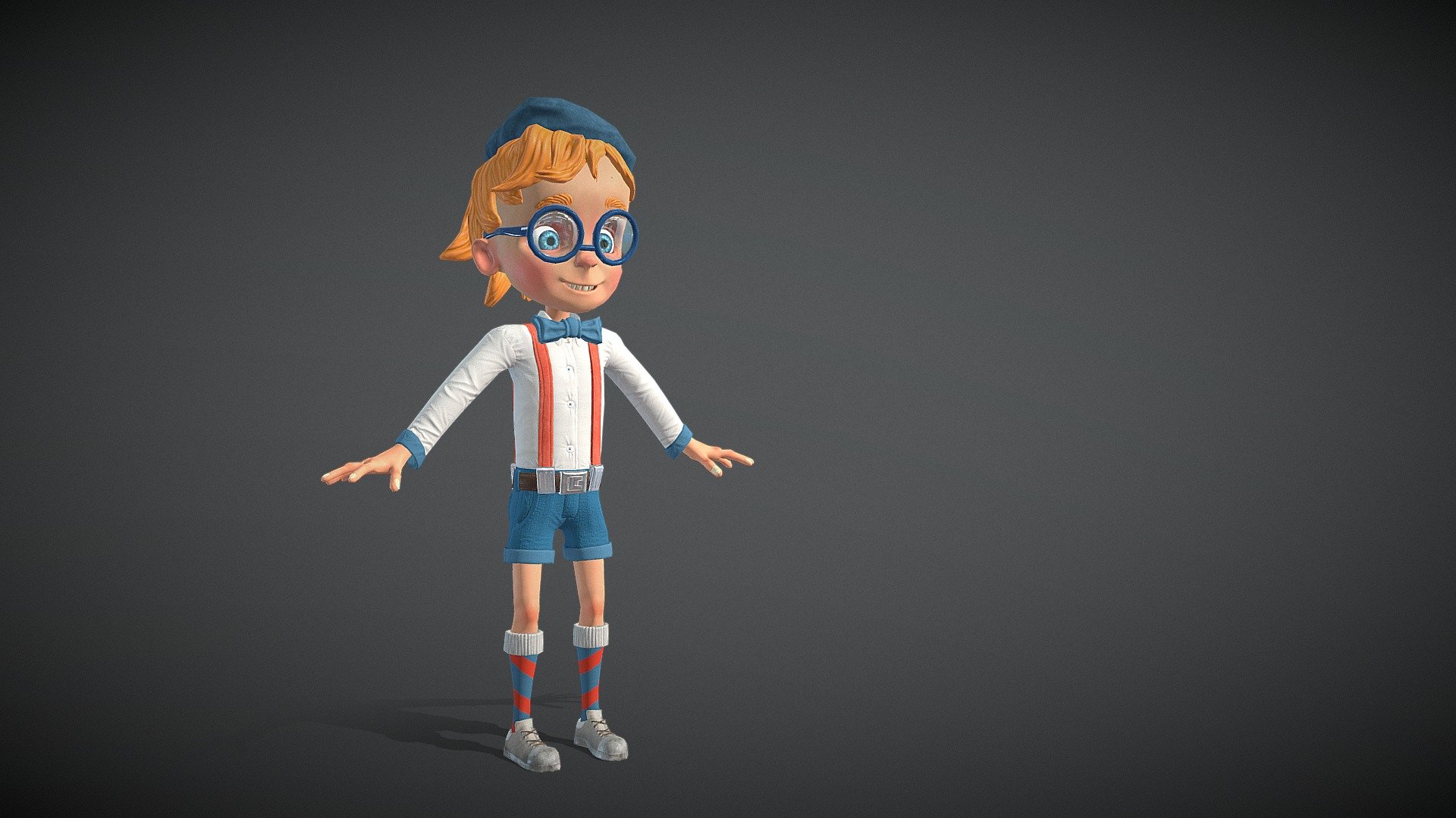 Painter Boy - 3D model by My Old Works (@_Old_Works) [fa331d9] - Sketchfab
