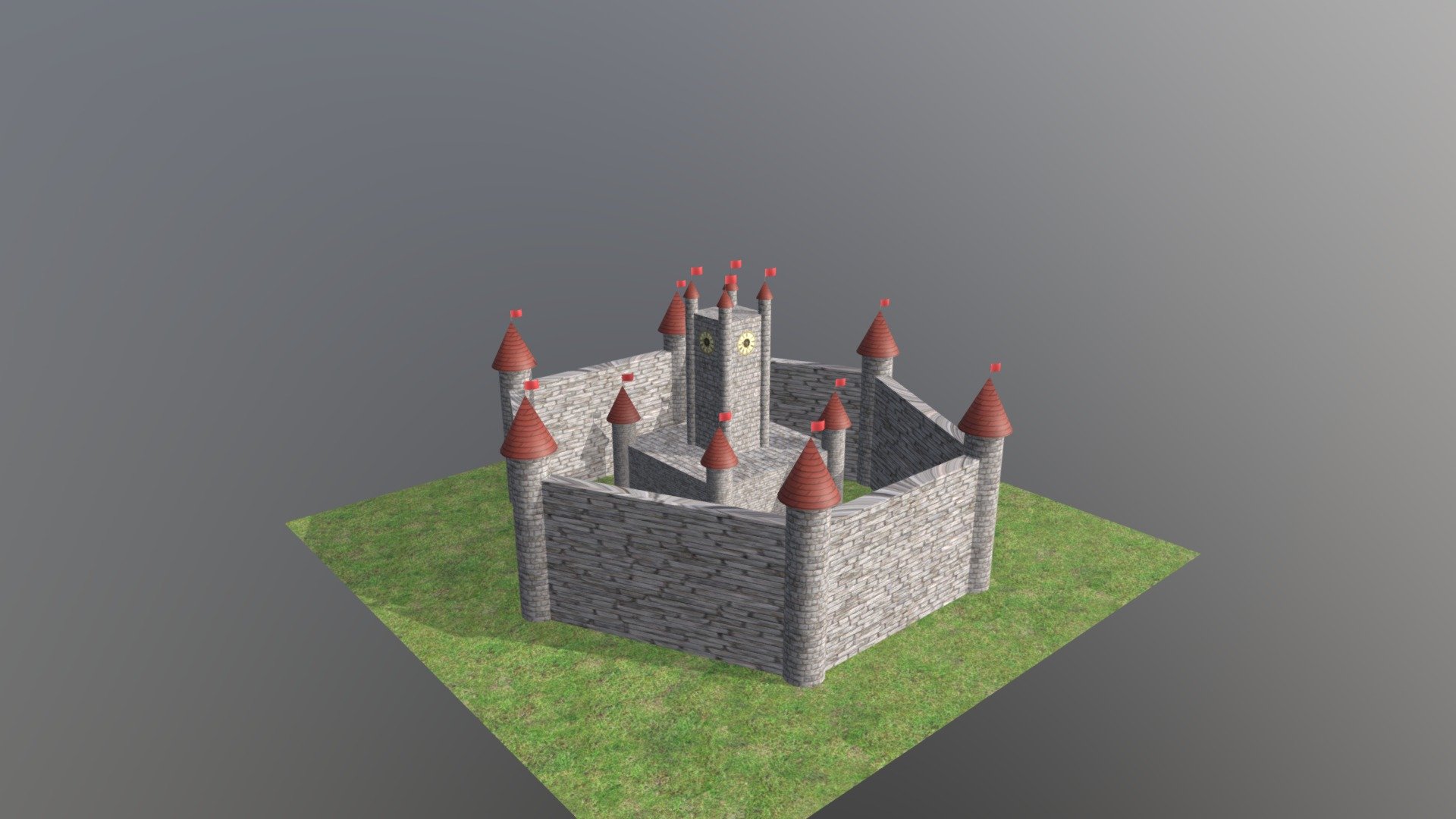 A castle - 3D model by Fern (@Fern866) [fa3507f] - Sketchfab