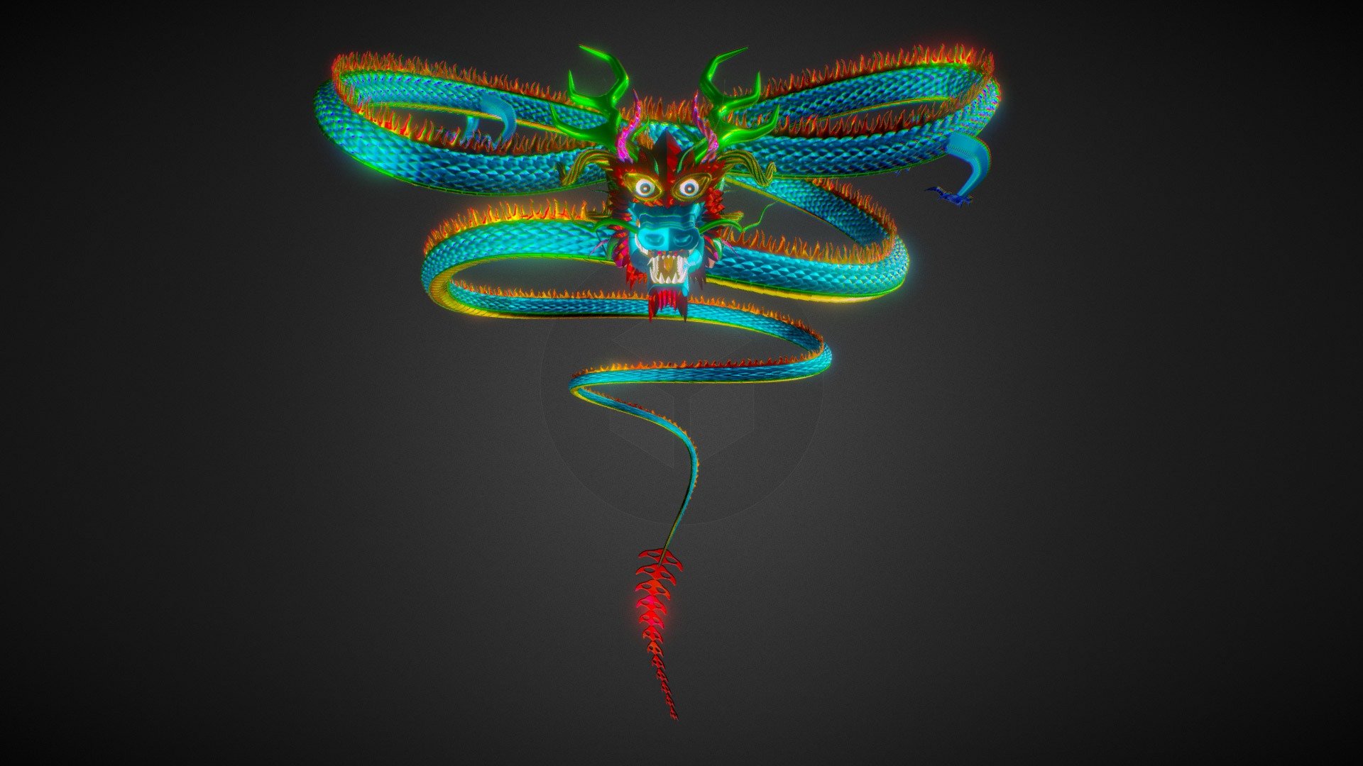 Japanese Dragon - Download Free 3D model by Luka Parivodic (@Ignyx_8 ...