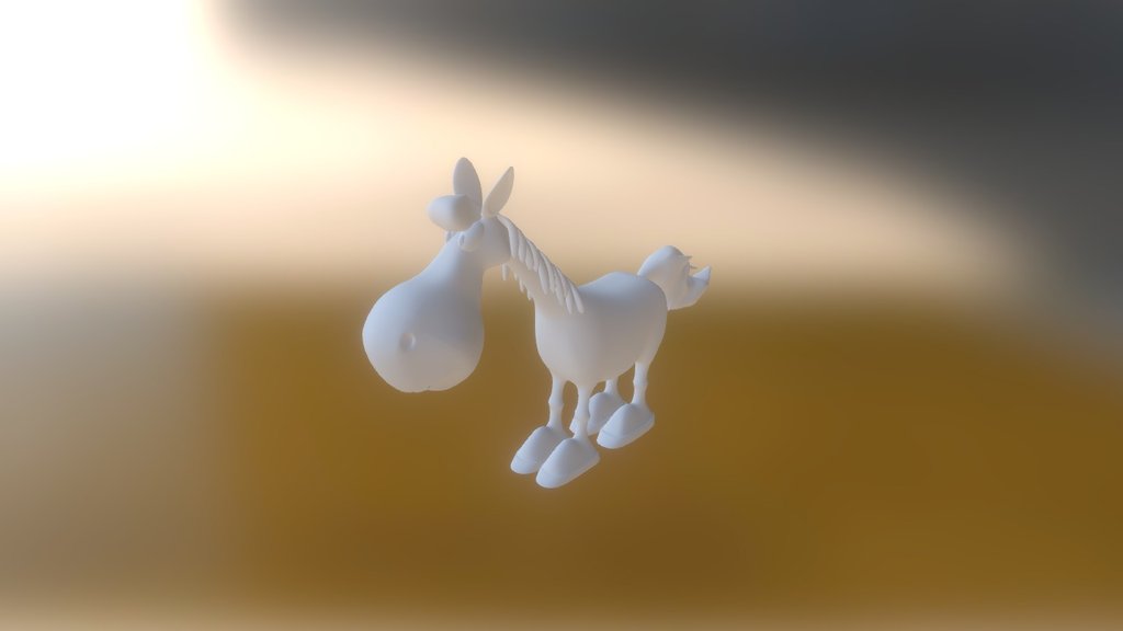 cartoon horse - 3D model by koky [fa3e914] - Sketchfab