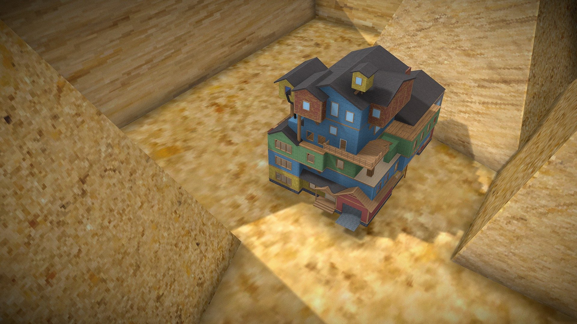 Ambientazione Deserto Angry Neighbor - Download Free 3D model by ...