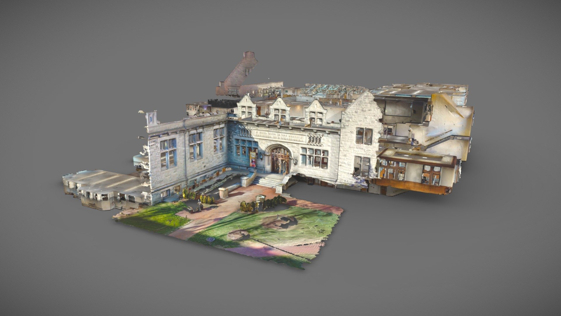 Franklin Hall from Point Cloud - 3D model by Advanced Visualization Lab ...