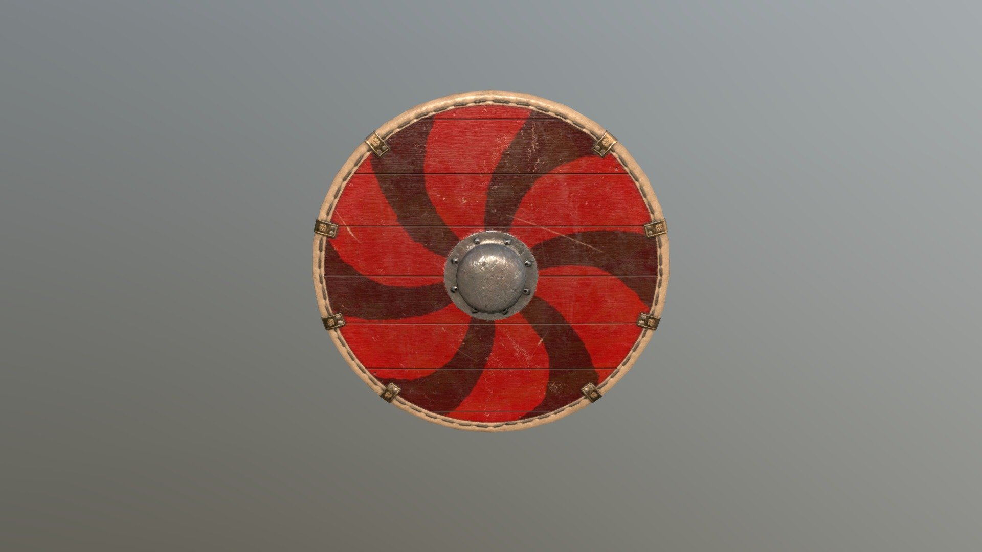 Simple Round Shield - 3D model by llkingll [fa445a9] - Sketchfab