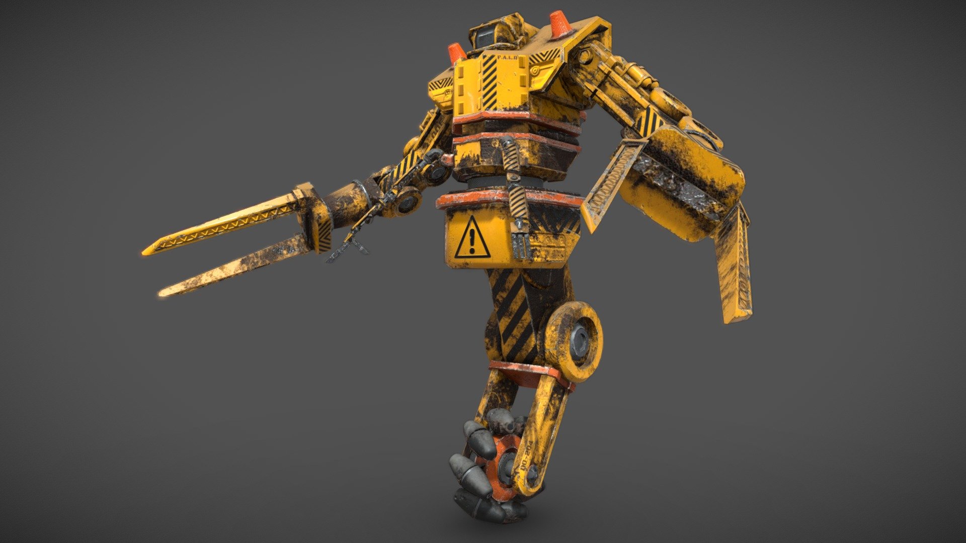 Industrial Sci Fi Loader Droid - F.A.L.D - Download Free 3D model by ...
