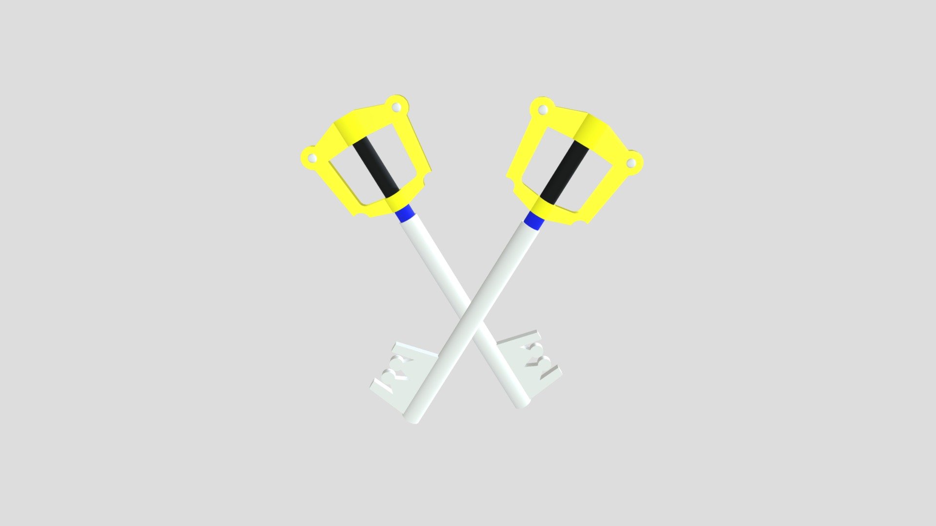 Roxas Keyblade - 3D model by siphon [fa4778a] - Sketchfab